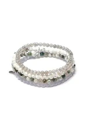 TINY RITUALS Tiny Rituals Gemstone Bracelet Pack Light Blue Serenity