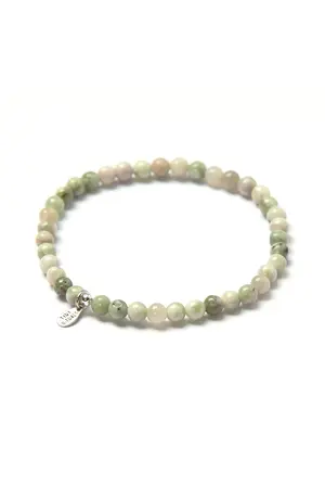 TINY RITUALS Tiny Rituals Peace Jade Energy Bracelet Light Green / Cream