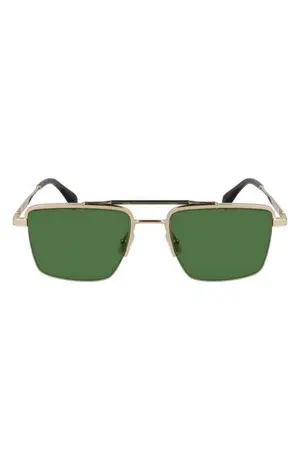 Paul Smith Landor Rectangular Sunglasses - Gold/ Green