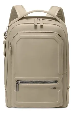 Tumi Leather Backpack Limestone
