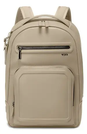 Tumi TUMI Harrison Warren Leather Backpack Limestone