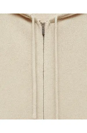 Mango Ribbed Zip-up Hoodie