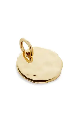 Monica Vinader Siren Round Disc Pendant - 14k Gold