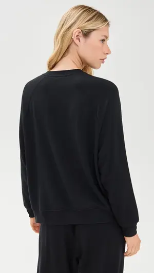 Splits59 Andie Oversized Fleece Sweatshirt - Black