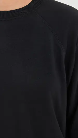 Splits59 Andie Oversized Fleece Sweatshirt - Black