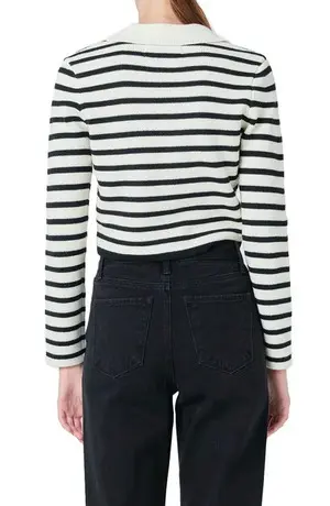Endless Rose Stripe Collared Sweater
