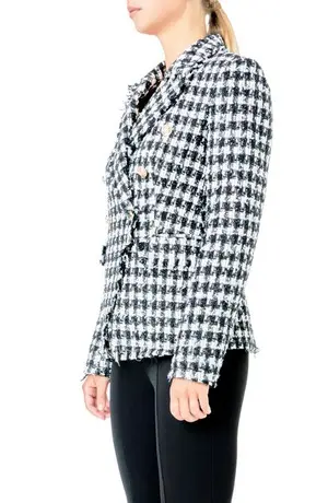 Endless Rose Tweed Double Breasted Blazer
