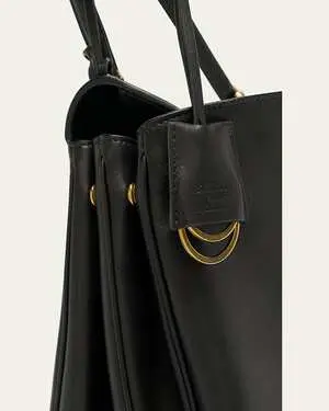 Balenciaga Rodeo Small Leather Tote Bag - Black