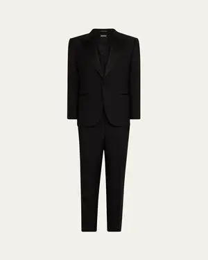 Zegna Wool-mohair Solid Tuxedo