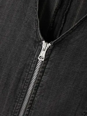 Our Legacy Striped Denim Zip-up Tank