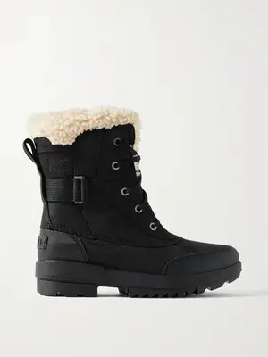 Sorel Torino Ii Parc Shearling-trimmed Ankle Boots