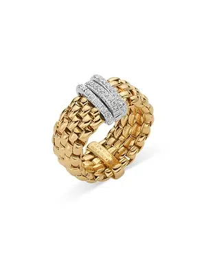 FOPE 18k Yellow Panorama Flex'it Ring