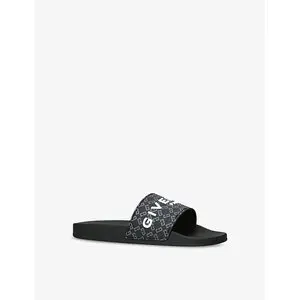 Givenchy Monogram Rubber Slides - Black