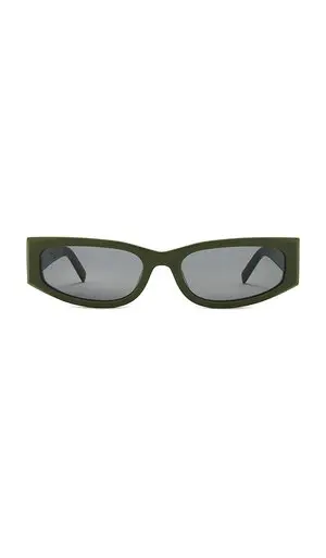ST. AGNI Everyday Rectangle Sunglasses - Olive