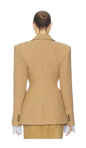 HELSA Italian Wool Blend Blazer - Camel