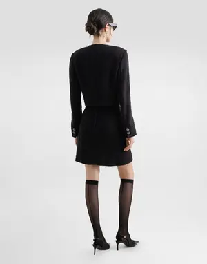 Dolce & Gabbana Short A-line Skirt With Bejeweled Buttons
