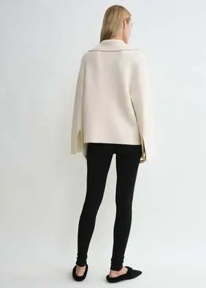 TOTEME Double-knit Zip Sweater