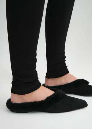 TOTEME Shearling-edge Slippers