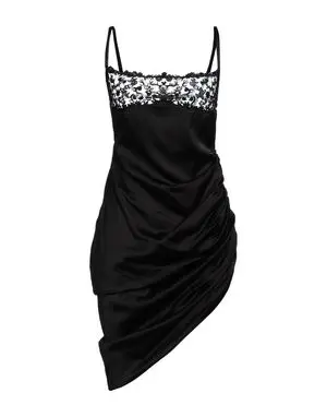 Jacquemus Mini Dress In Viscose And Elastane - Black
