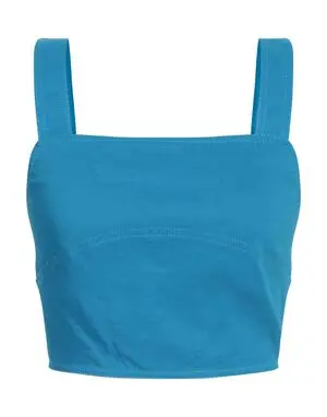 Pinko Woven Crop Top - Blue