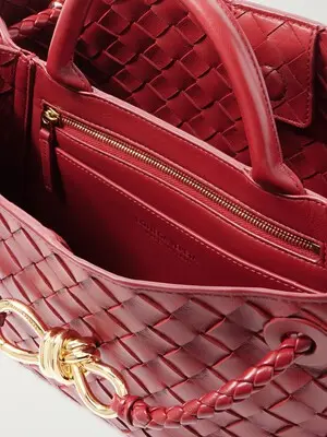 Bottega Veneta East/west Andiamo Small Intrecciato Leather Tote