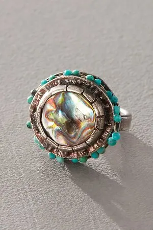 ERIC SILVA JEWELRY Flower Ring - Abalone