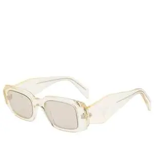 Prada Rectangular Sunglasses - Transparent Champagne