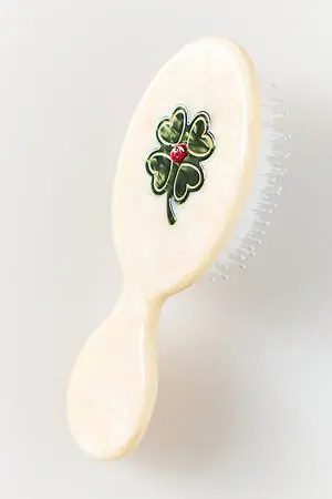 SOLAR ECLIPSE Handpated Compact 2-1 Perfect Daily Brush - Clover
