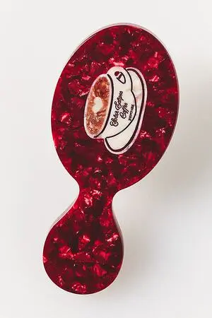 SOLAR ECLIPSE Handpated Compact 2-1 Perfect Daily Brush Pink Pattern