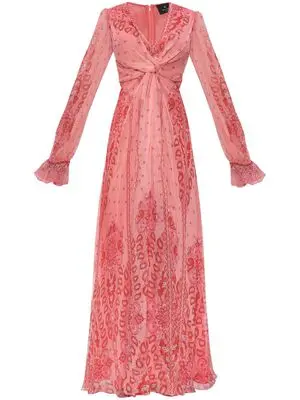 Etro Printed Maxi Dress - Pink