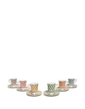 La DoubleJ Espresso Cup Set Of 6 - Cubi Mix
