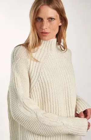 OYUN Lori Funnel Neck Tunic - Ivory