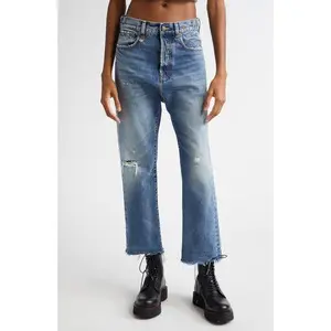 R13 Ripped Cropped Jeans