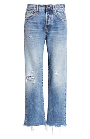 R13 Ripped Cropped Jeans