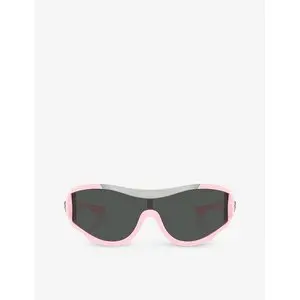 Versace Ve4475 Shield-frame Sunglasses - Pink