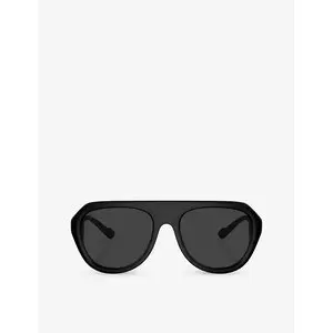 FERRARI Pilot-frame Injected Sunglasses - Black