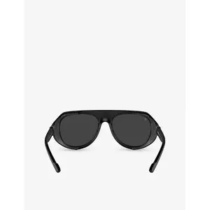 FERRARI Pilot-frame Injected Sunglasses - Black