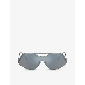 FERRARI Fh1007 Rectangle-frame Sunglasses - Grey