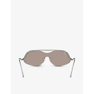 FERRARI Fh1007 Rectangle-frame Sunglasses - Grey