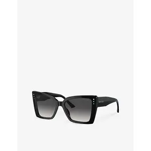 JIMMY CHOO Jc5001b Square-frame Sunglasses - Black