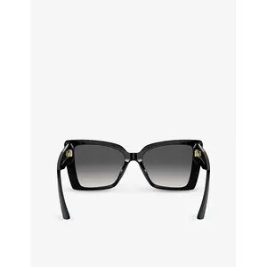 JIMMY CHOO Jc5001b Square-frame Sunglasses - Black
