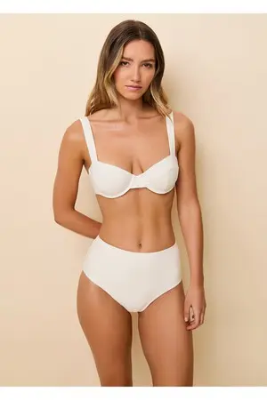 Solid & Striped Lilo Bikini Top - White