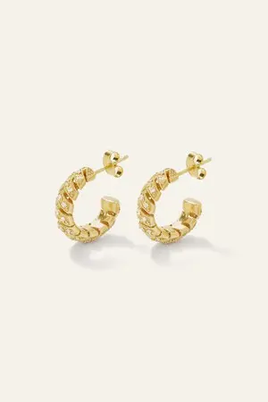 Ba&sh Sollya Silver Stud Earrings - Gold