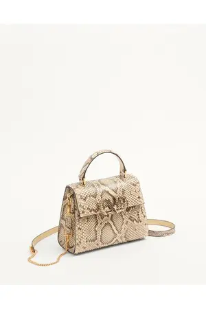 Valentino Garavani V Sling Small Python Handbag - Red
