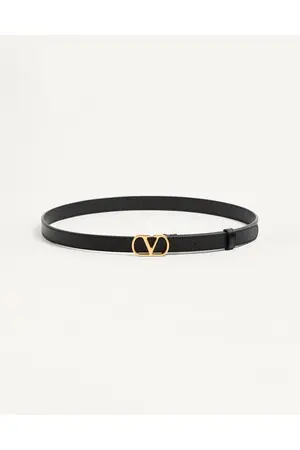 Valentino Garavani Vlogo Signature 20 Mm Belt - Black