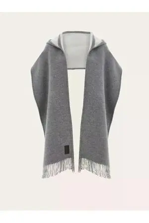 FERRAGAMO Hooded Scarf - Grey