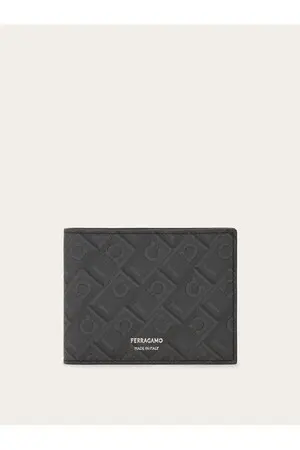 FERRAGAMO Monogram Wallet - Black