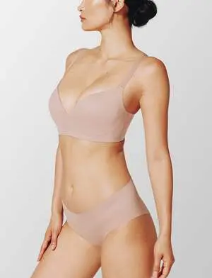 THIRDLOVE Zero Edge™ Wireless Push-up Bra - Taupe