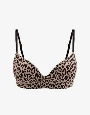 THIRDLOVE Zero Edge™ Wireless Push-up Bra Leopard