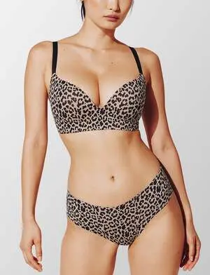 THIRDLOVE Zero Edge™ Wireless Push-up Bra - Leopard